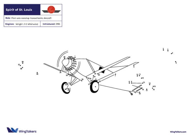 Aircraft Dot to Dot Printables : Inspire our Kids | Wingtalkers